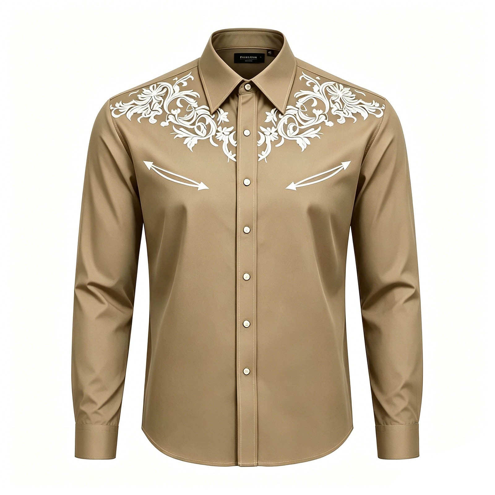 Shinyii Boys Cowboy Long Sleeve Shirt Stylish Western Button Down Shirt ...