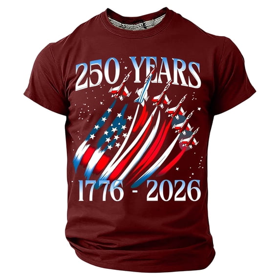 Shinyii Boys Independence Day Tee America's 250Th Anniversary Short ...