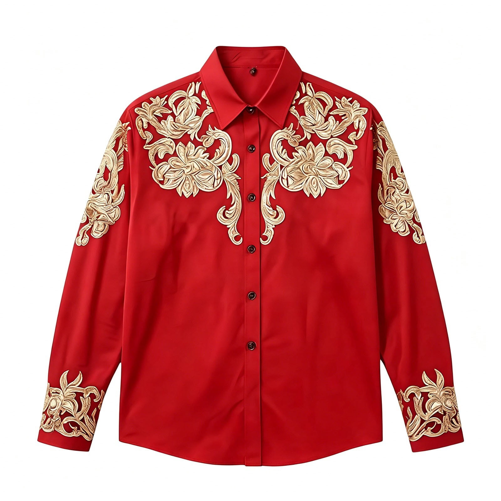 Shinyii Boys Western Cowboy Long Sleeve Shirt Vintage Casual Button ...