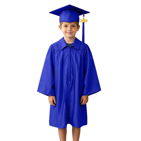 Shinyii Kids Boys Girls Graduation Cap with Gown Set Unisex Graduation ...