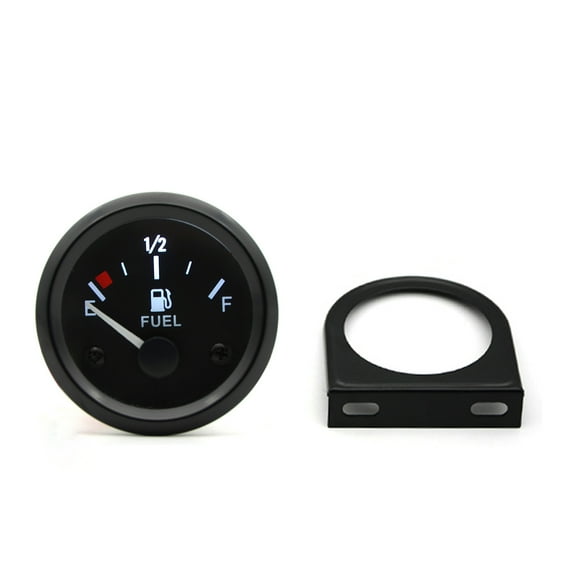 Shinysix 2'' 52mm Fuel Level Gauge, Pointer 12V Car Fuel Tank Meter ...