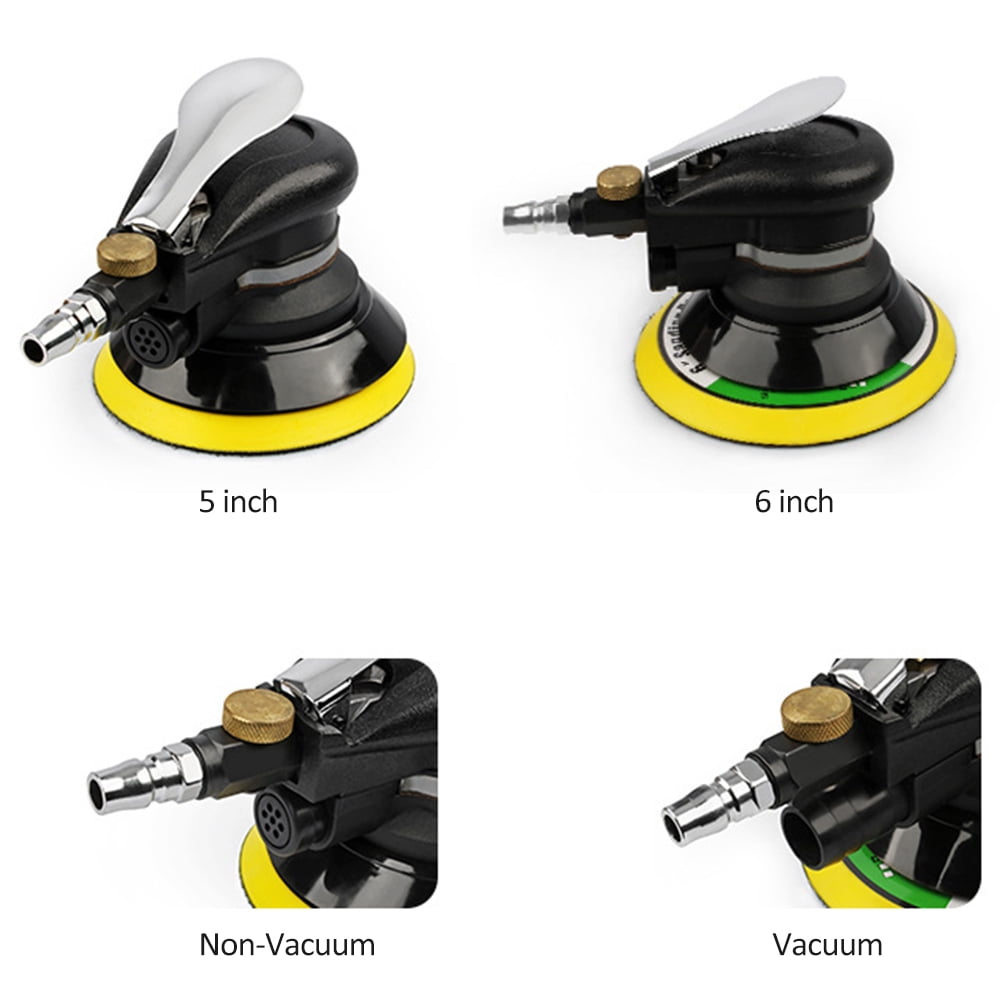 Shinysix Air Random Orbital Sander, Heavy Duty Pneumatic Palm Sander, 5 ...
