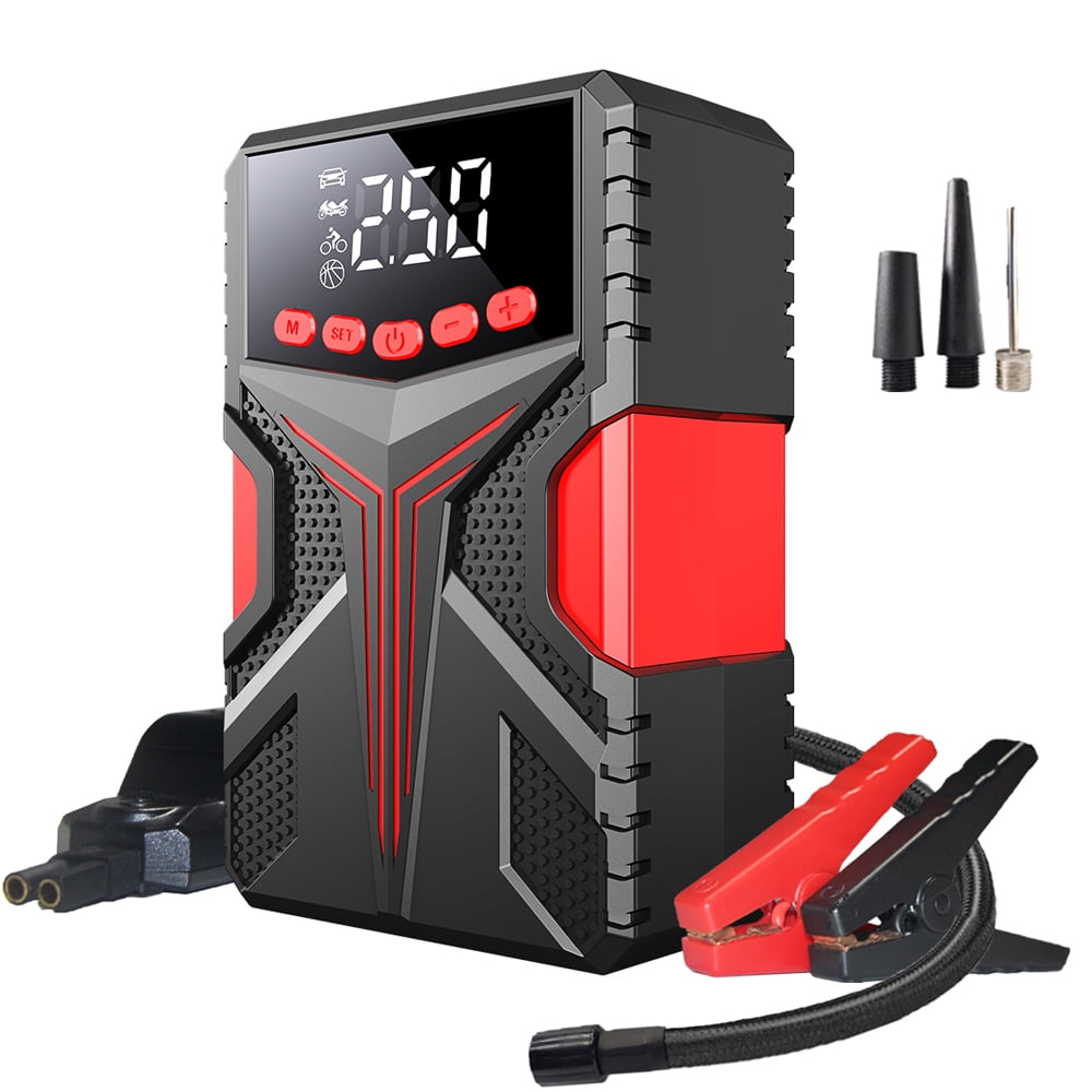 Shinysix Car Jump Starter,With 150psi Tire Led Bank With Air Compressor Diesels With 150psi To 6 ...