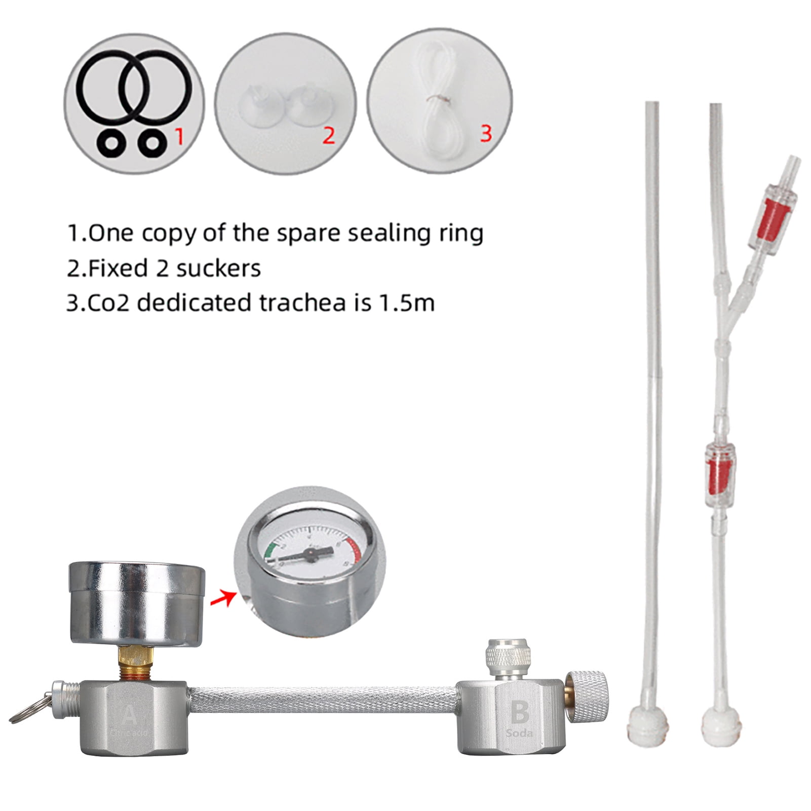 Shinysix Carbon dioxide generator,Carbon Dioxide Kit CO2 DIY CO2 Kit ...