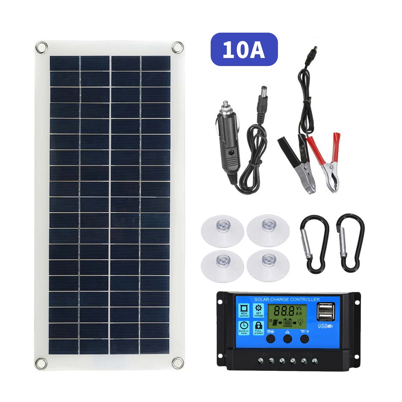 Shinysix Charging plate,Solar Panel Kit 12/24V Switch Solar Panel Kit ...