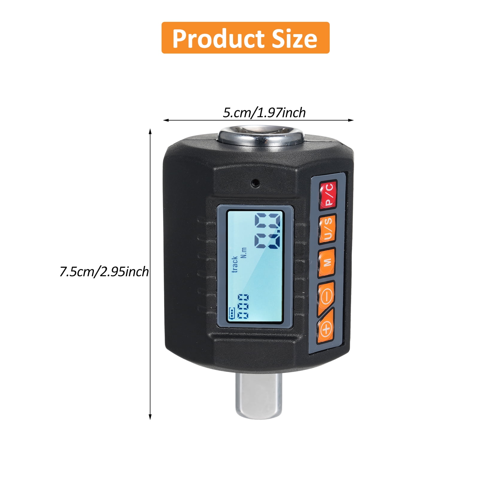 Shinysix Digital Torque Meter Wrench Tester with Sound Light Alarm ...