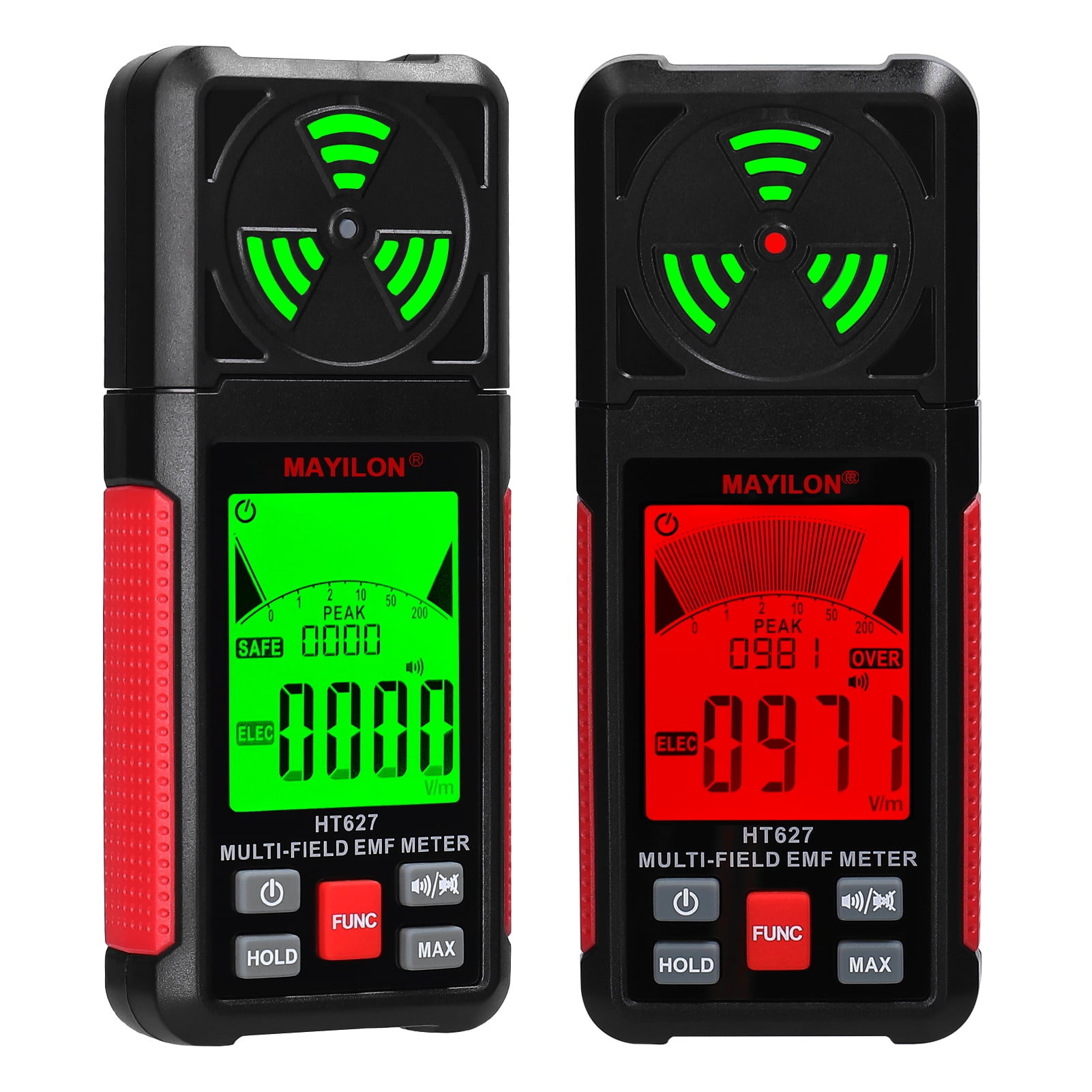 Shinysix EMF Meter, Portable Electromagnetic Radiation Detector ...
