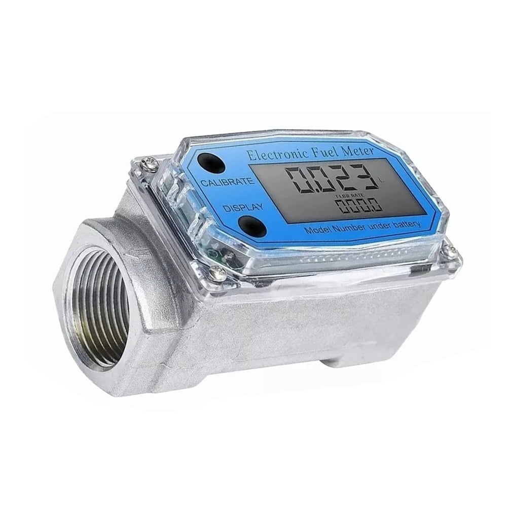 Shinysix Liquid meters,±1% Diesel Methanol LCD Flowmeter 10-100LPM Inch ...