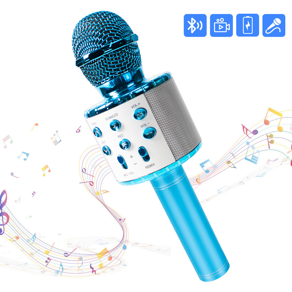 Shinysix Microphones,Music Player Handheld BT KTV Music 1 Kids KTV ...