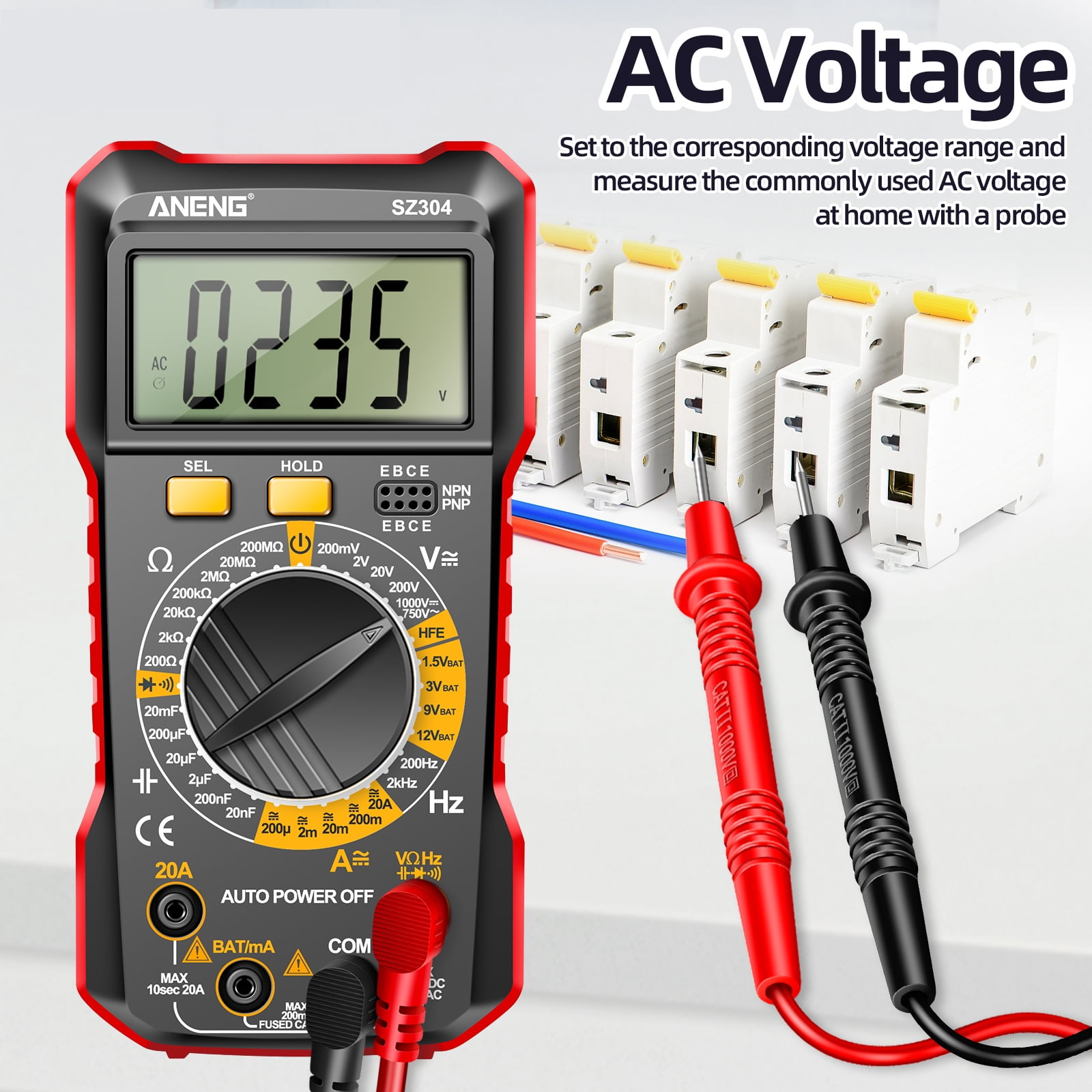 Shinysix Multimeters for High Accuracy Voltage, Current, Resistance ...