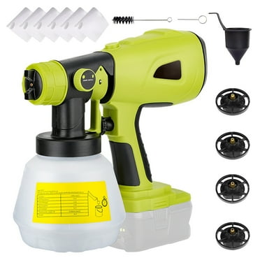 Paint Sprayer for Ryobi ONE+ 18V Li-ion Ni-Cad Ni-Mh Battery, HVLP ...