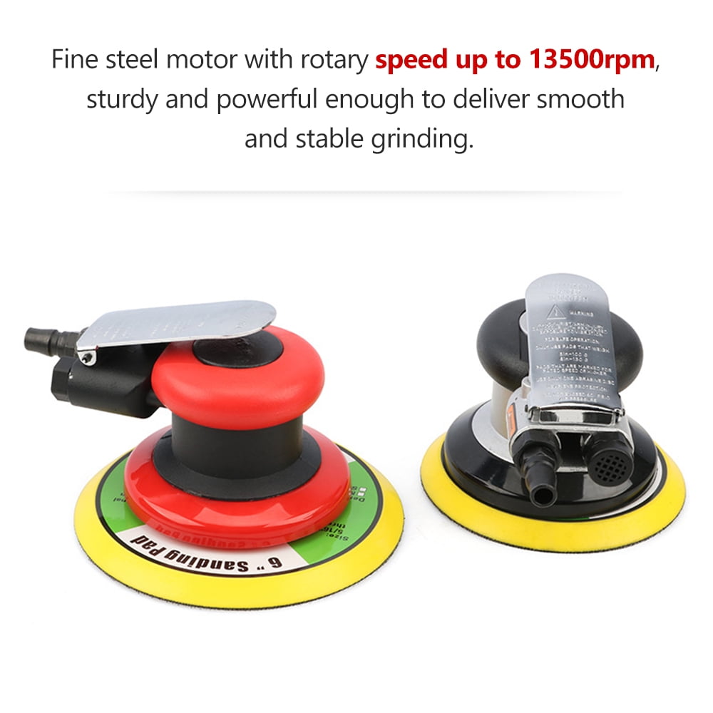 Shinysix Pneumatic Sander 6'' Air Palm Orbital Sander Grinder Sanding ...