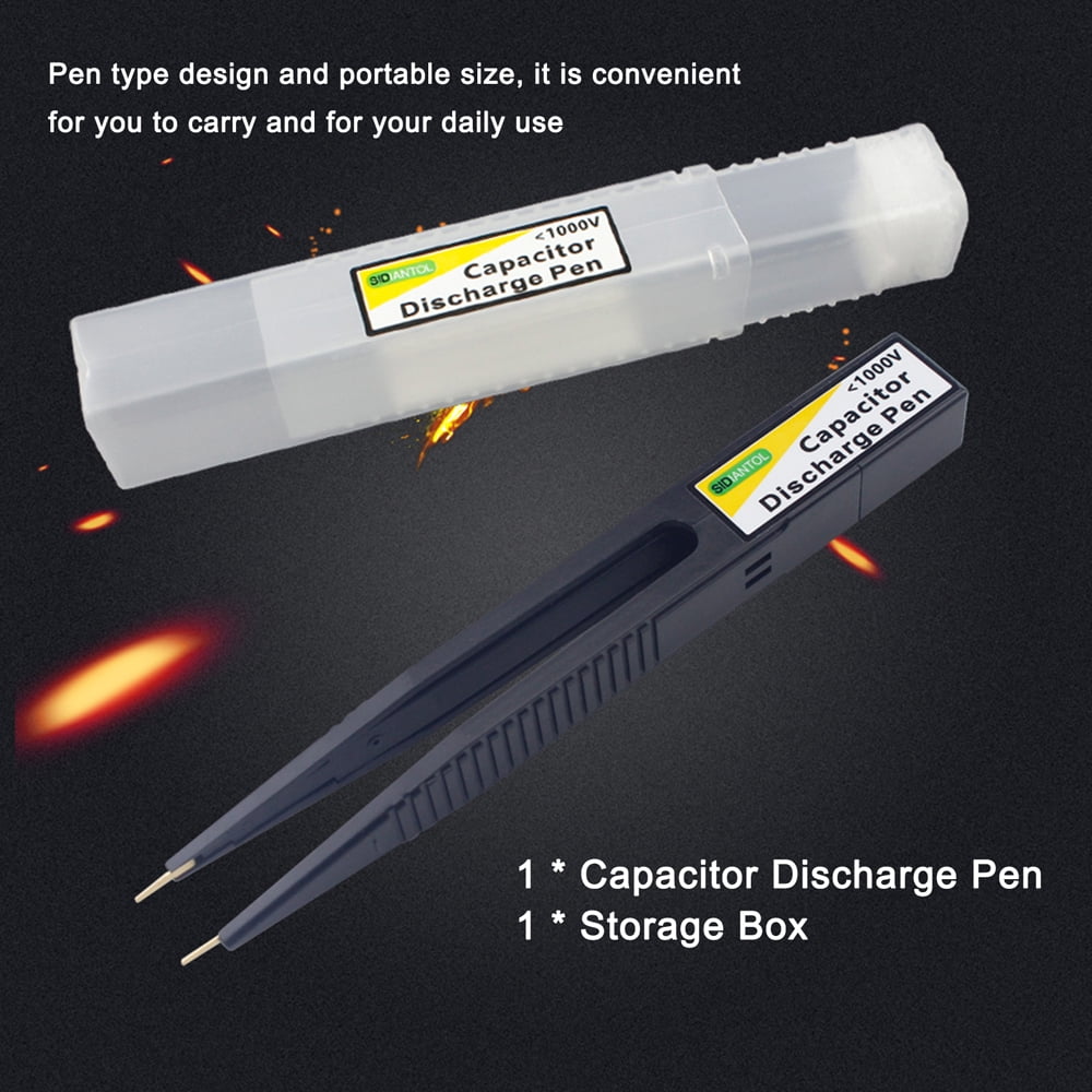 Shinysix Portable Capacitor Discharge Pen for High Voltage Electronic ...
