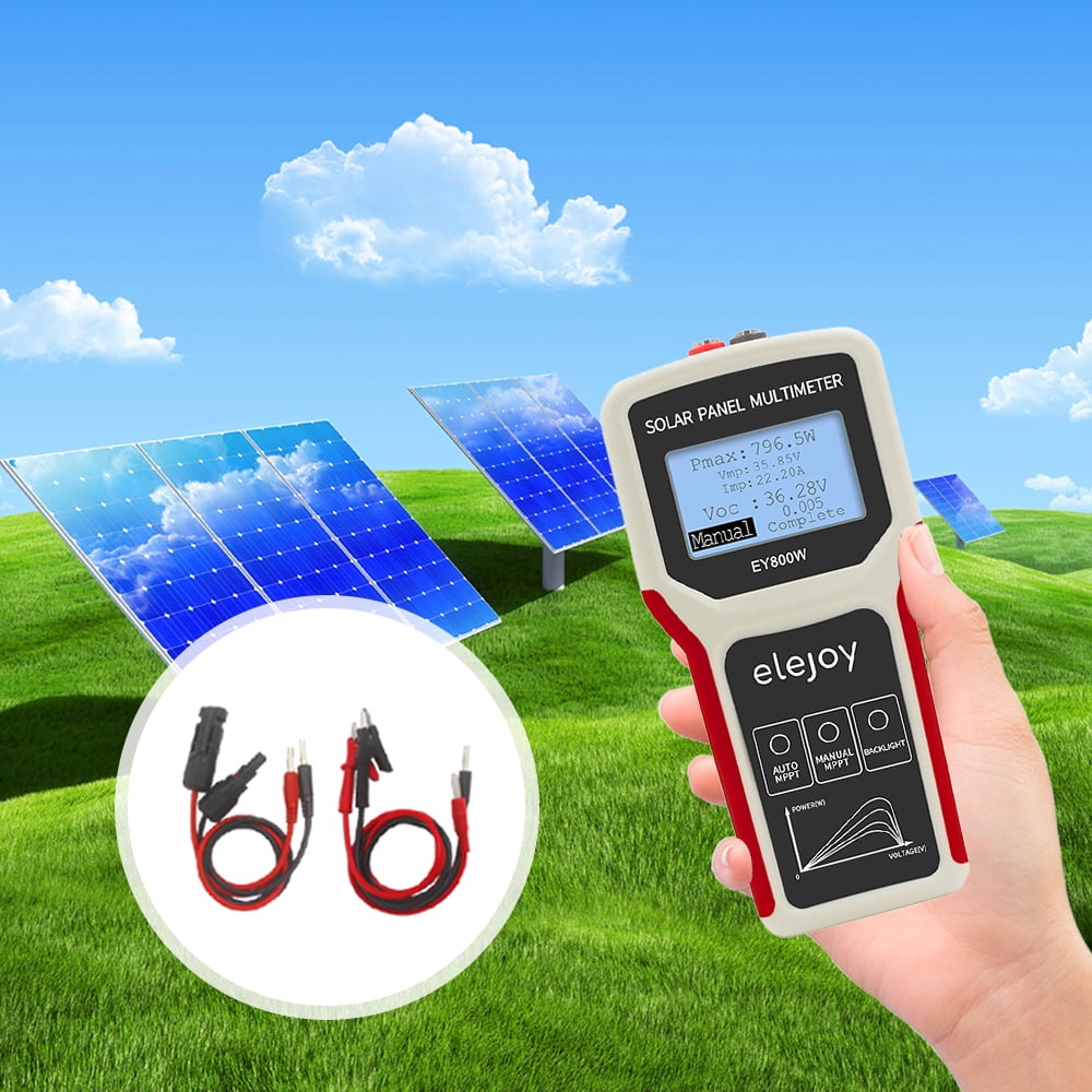 Shinysix Portable Handheld Photovoltaic Panel Multimeter, Solar Panel ...