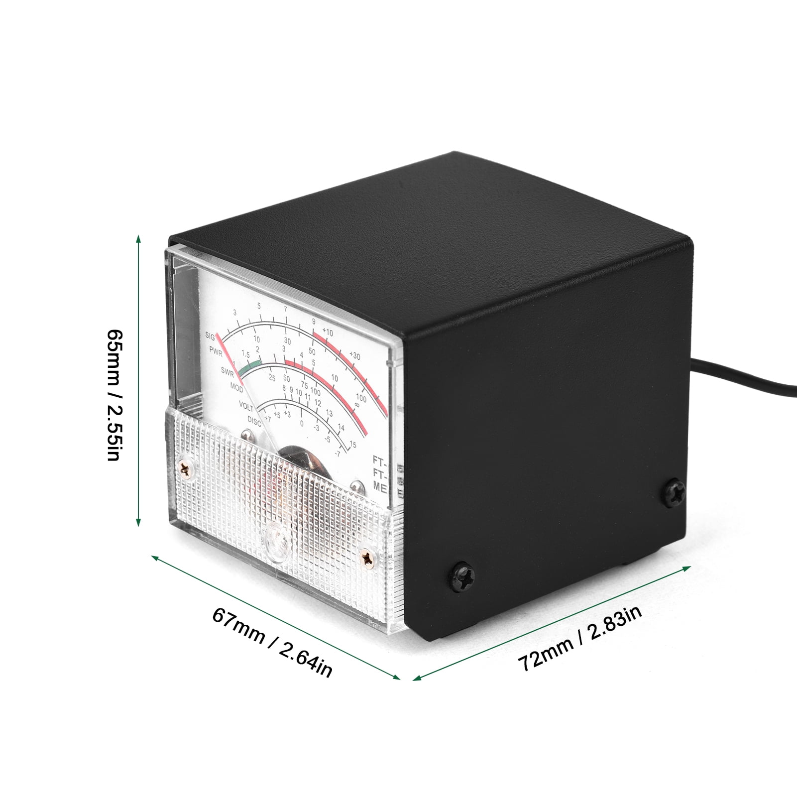 Shinysix SWR Power Meter External Meter with Pointer Wattmeter Receive ...