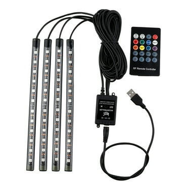 AuraLED Remote-Controlled 6.5’ Trimmable RGB LED Strip Light - Walmart.com