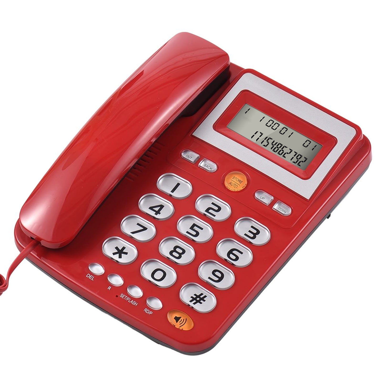 Shinysix Telephone sets,Button Seniors LCD Dual The Switch LCD Display ...