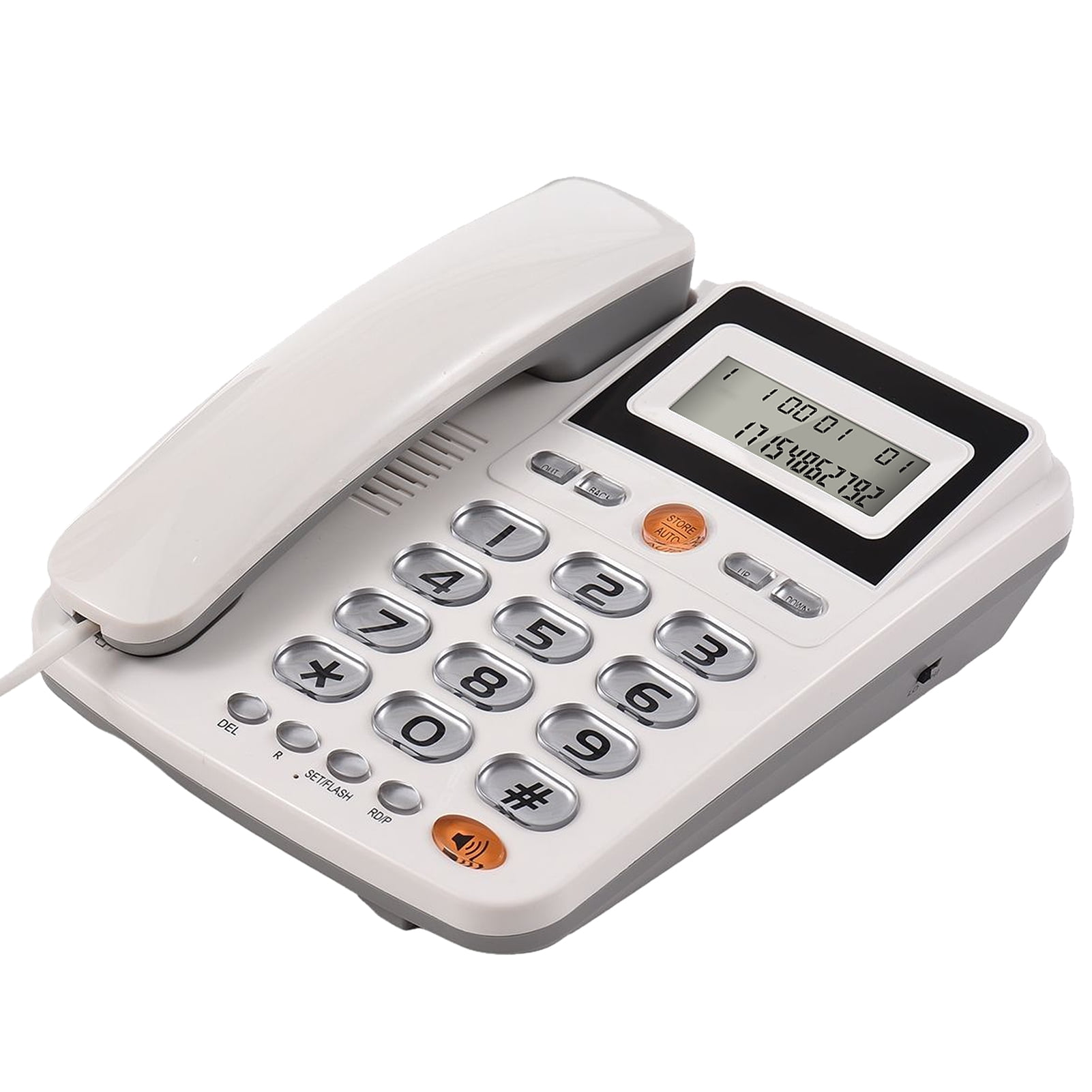 Shinysix Telephone sets,Dual The Switch LCD Display Free Landline ...