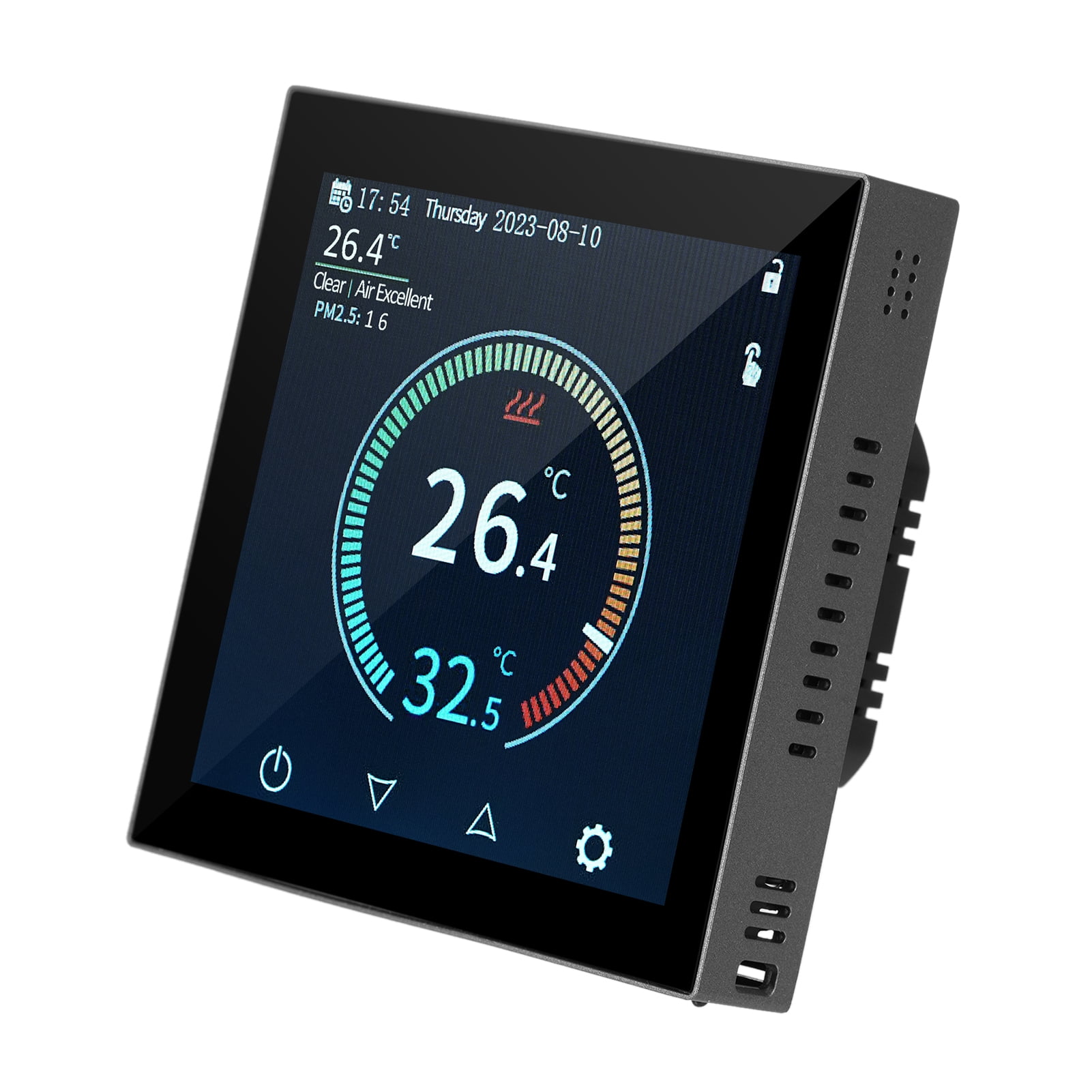 Shinysix Thermostatwifi Lcd Display Wifi Temperature Mobile App Mobile App Lcd Lcd Display