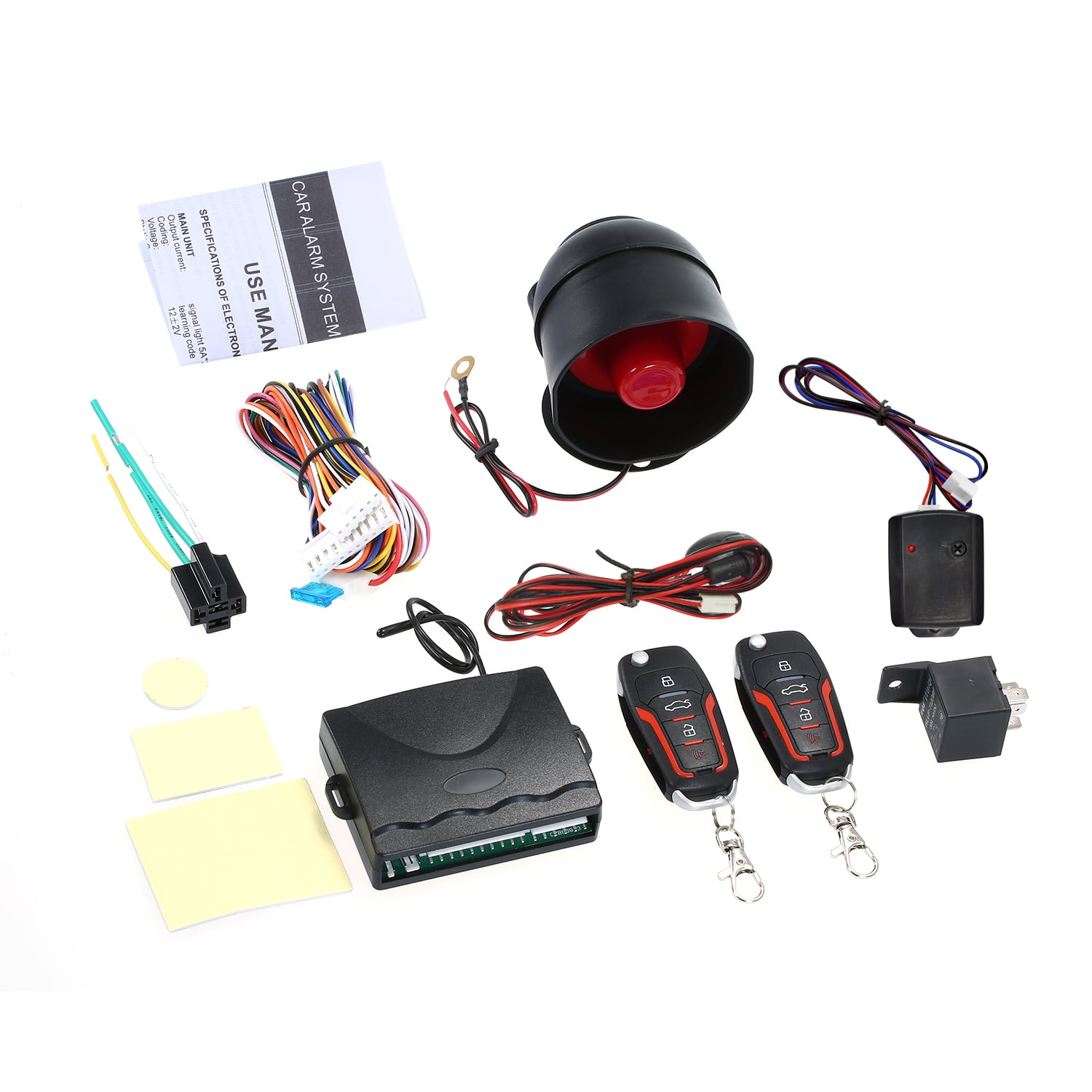 Shinysix Vehicle Keyless Entry System,Alarm Auto Remote Kit Car Remote ...