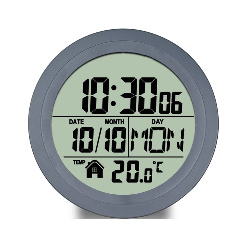 Shinysix Wall clock,No Suction Cup Suction Cup Clock Display Clock ...