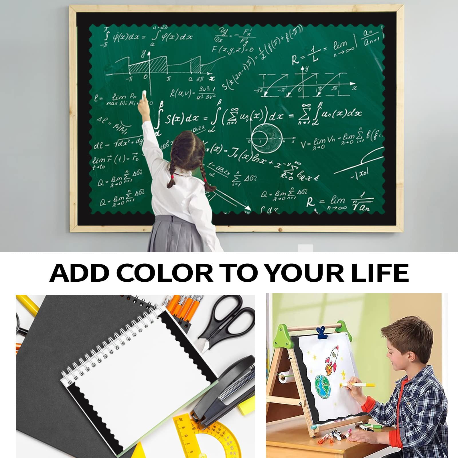 Shiogb (1 Scalloped Bulletin Board Border Paper) 5M Bulletin Border ...