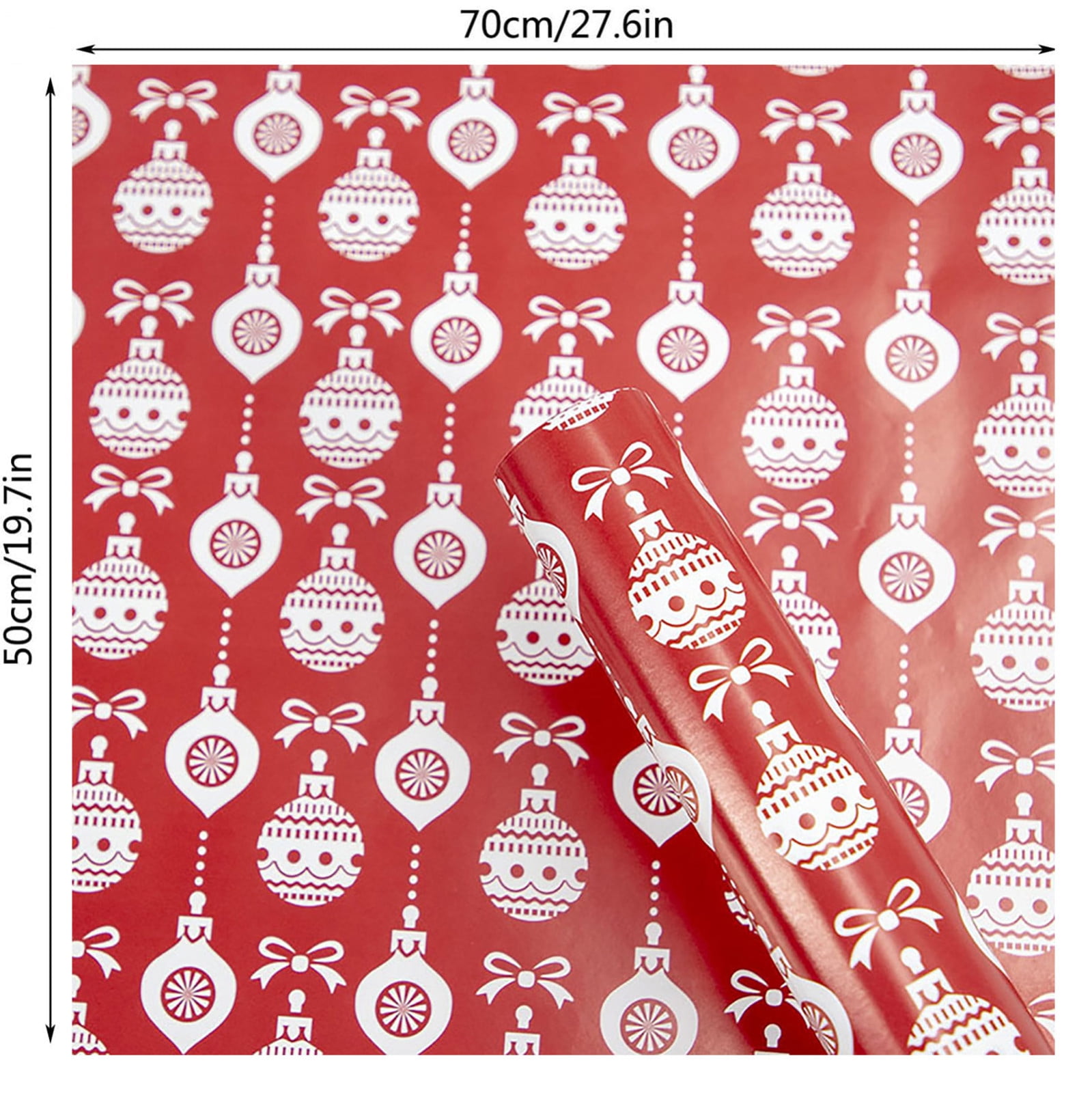 Shiogb 1 Sheet of Christmas Gift Wrapping Paper Diy Gift Box Wrapping ...