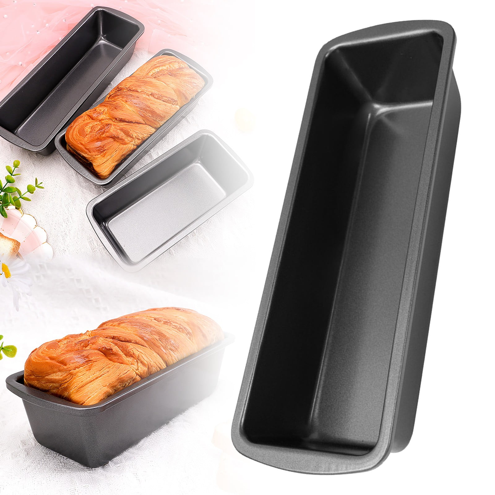 Shiogb Basics Rectangular Baking Bread Loaf Pan, Non-Stick Baking Bread ...