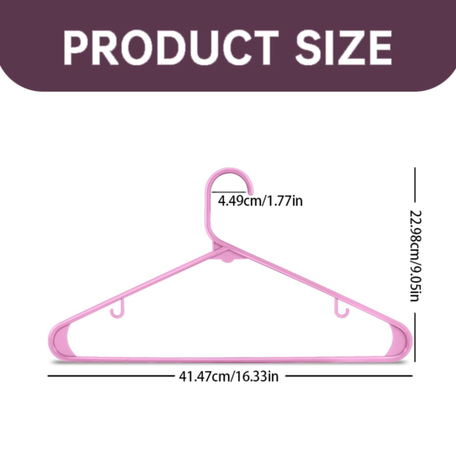 Shiogb Clearance Clothes Hangers 5 Pack Plastic Hangers Space Saving ...