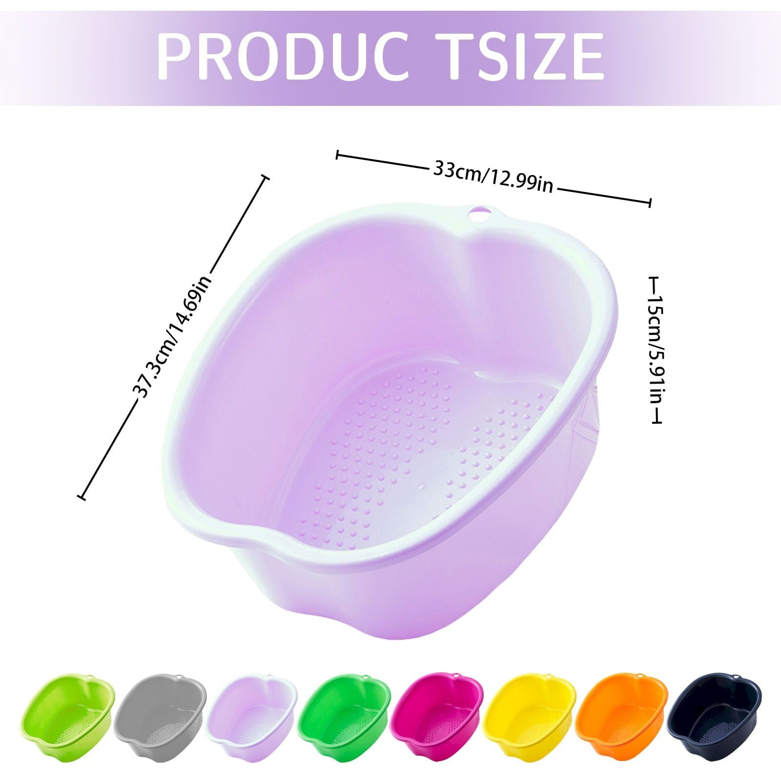 Shiogb Clearance Foot Soaking Tub Large Size Foot Basin Sturdy Soaking ...