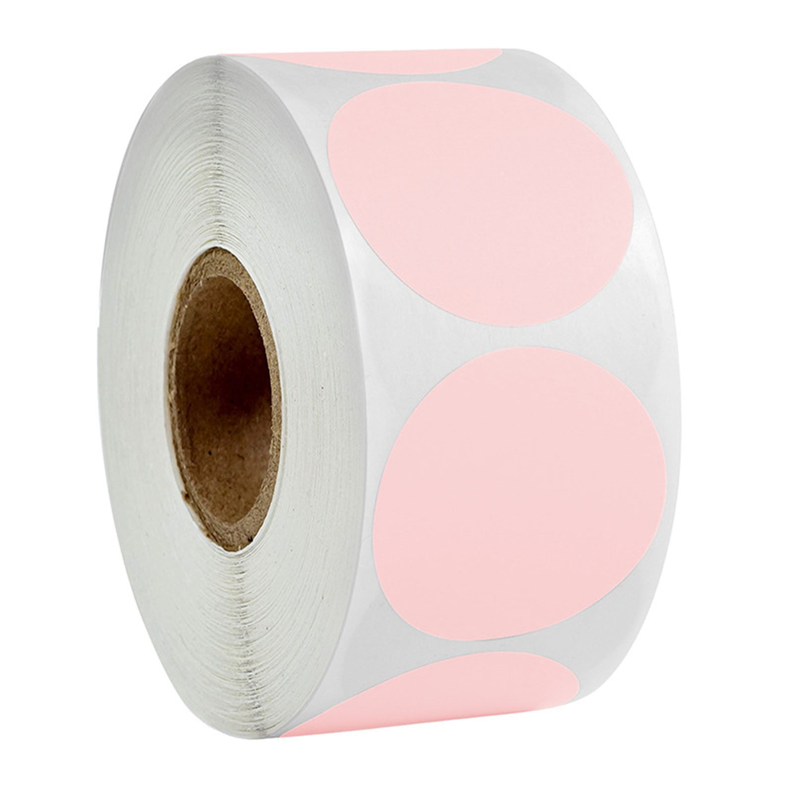 Shiogb Clearance Pink-Thermal Sticker Labels Self Adhesive Round Direct ...
