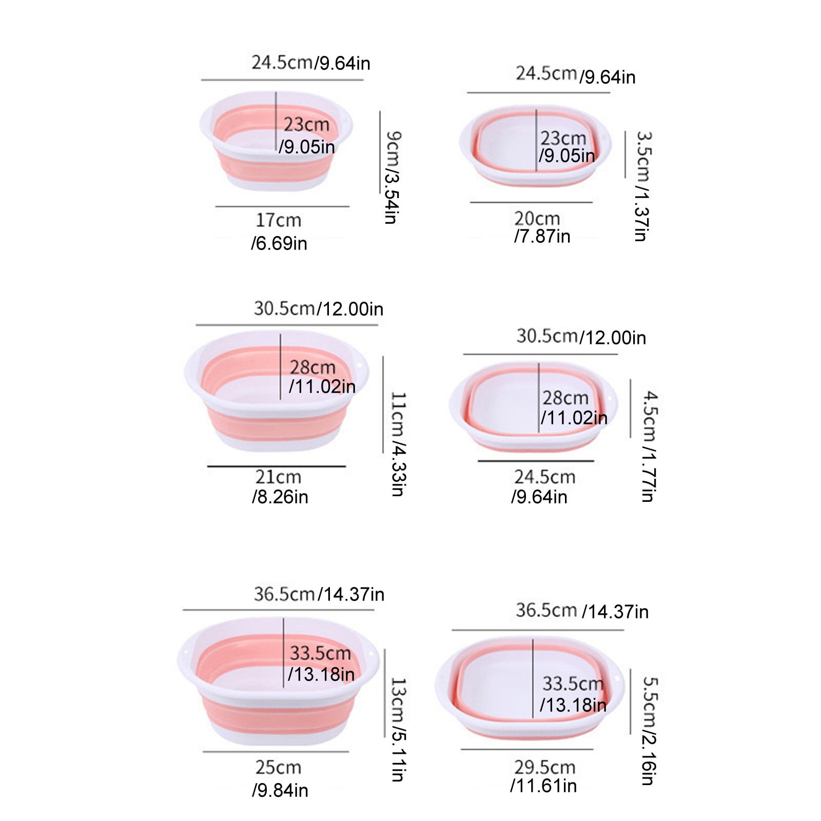 Shiogb Clearance Pool Foot Bath Portable Folding Foot Soaking Tub For ...