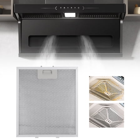 "Universal Aluminum Grease Range Hood Filter - 9"" x 10.5"" x 1/8 ...