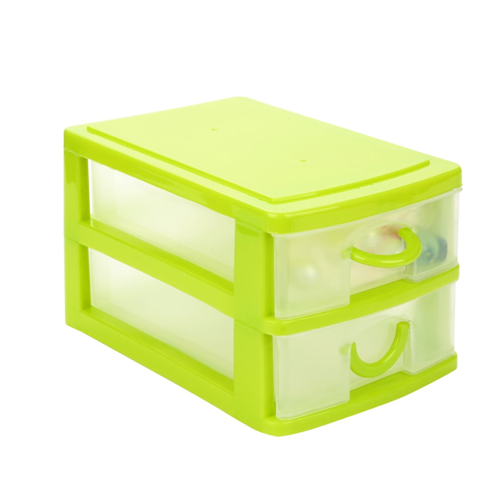 Shiogb Multi Layer Storage Box Small Drawer Type Green S Green Two