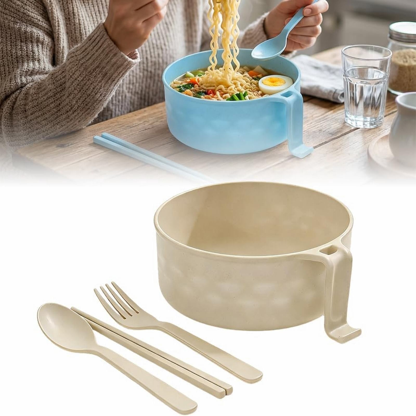 Shiogb Ramen Bowl Set, 2026 New Microwave Ramen Bowl Multifunctional ...