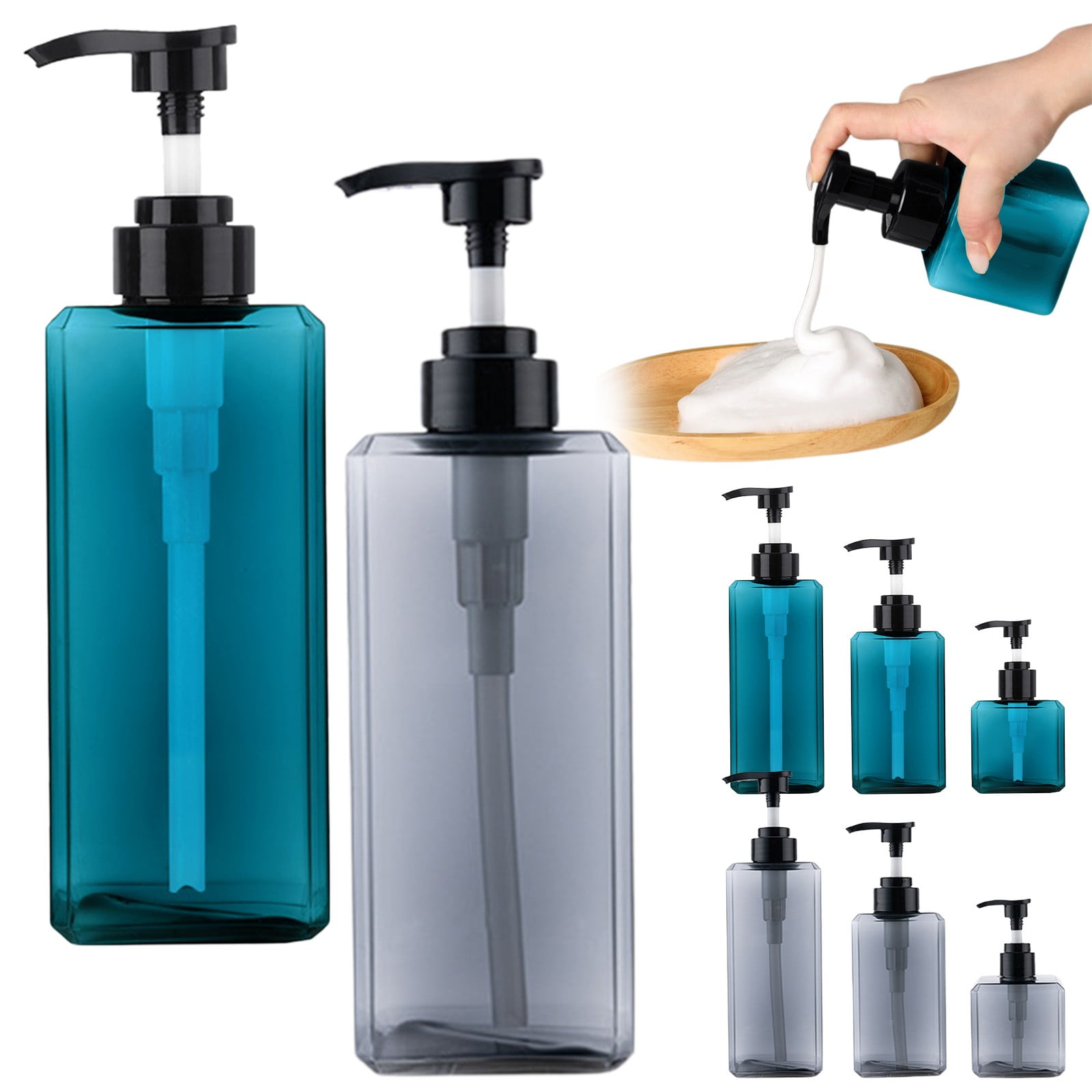 Shiogb Refillable Travel Bottles Leak Proof Portable Silicone Lotion ...