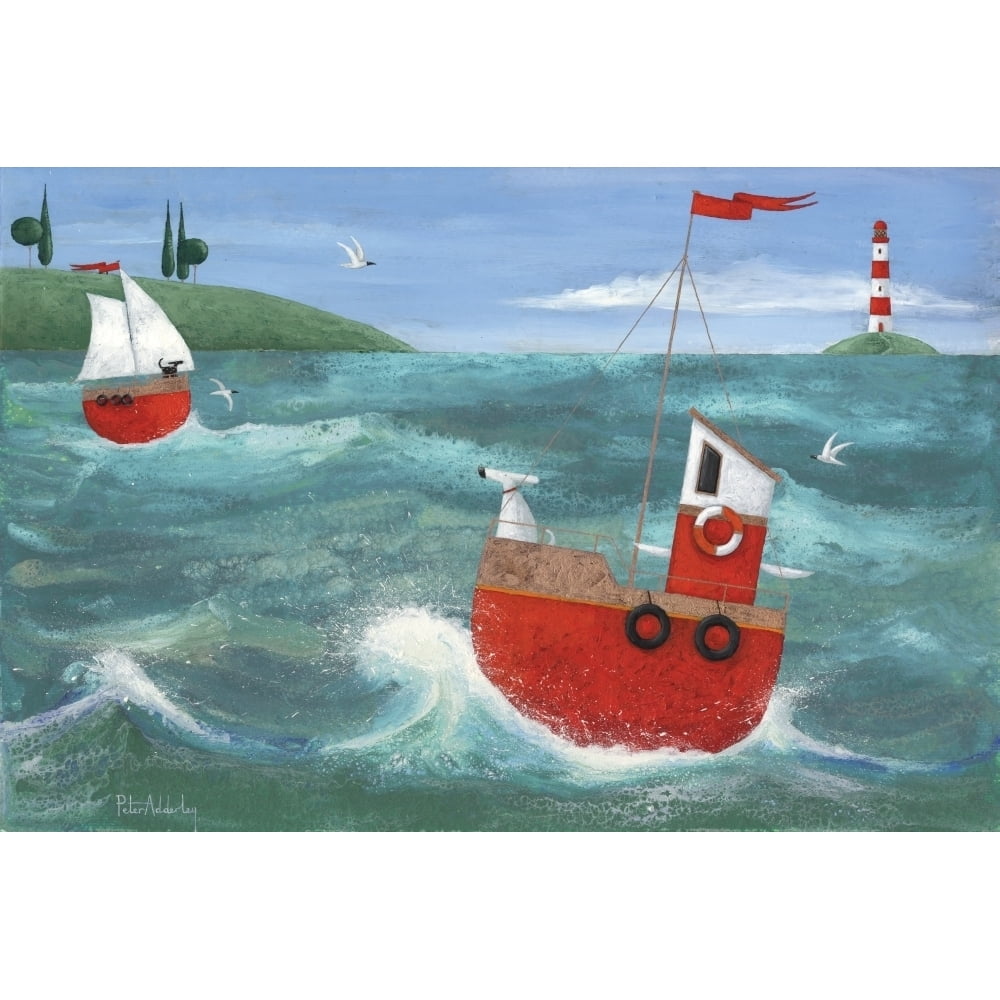 Ship Ahoy Poster Print by Peter Adderley (18 x 12) - Walmart.com
