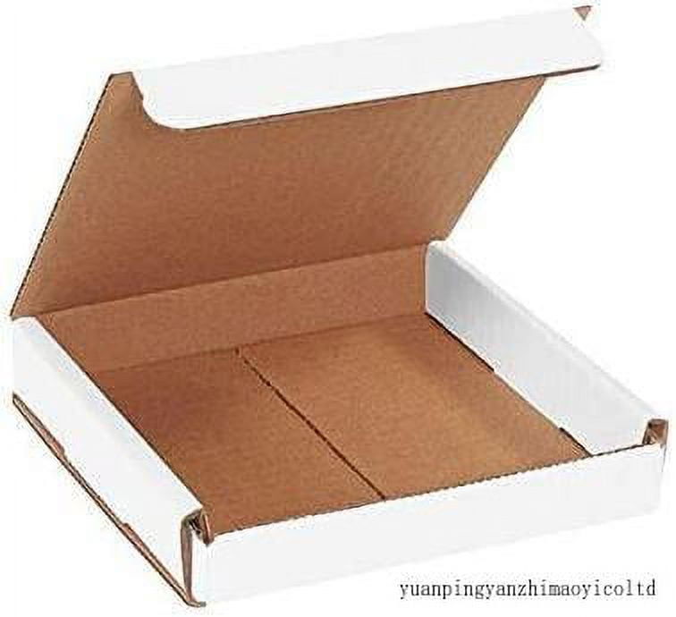Ship Boxes - 6X6x1" Mailers - White Foldable rrugated Cardboard Paaging ...