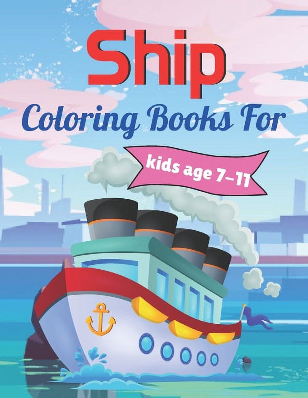 coloring book ships