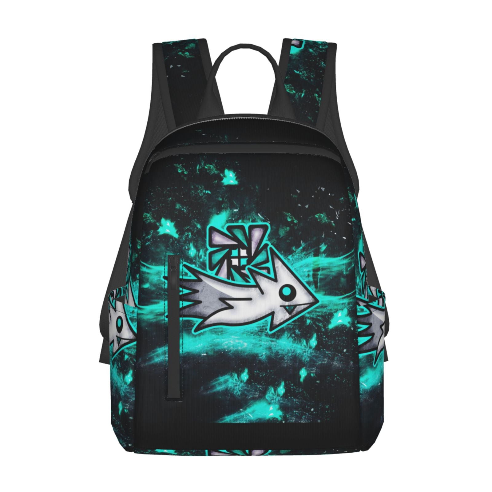 Ship Geometry Dash Game Backpack Unisex Daypack Adjustable Lightweight ...