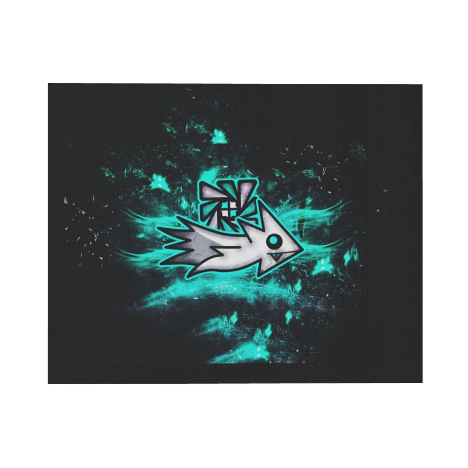 Ship Geometry Dash Game Canvas Decorative Poster Gift Art Picture ...
