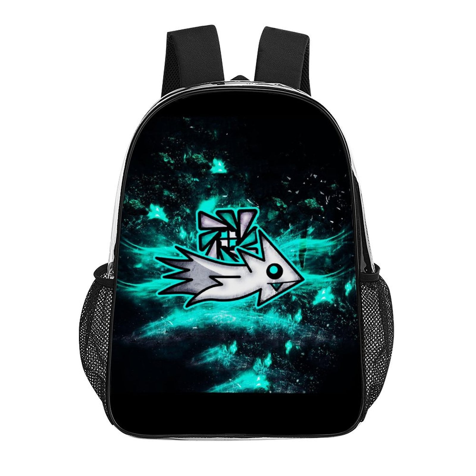 Ship Geometry Dash Game Clear Backpack Large Capacity Daypack Clear ...