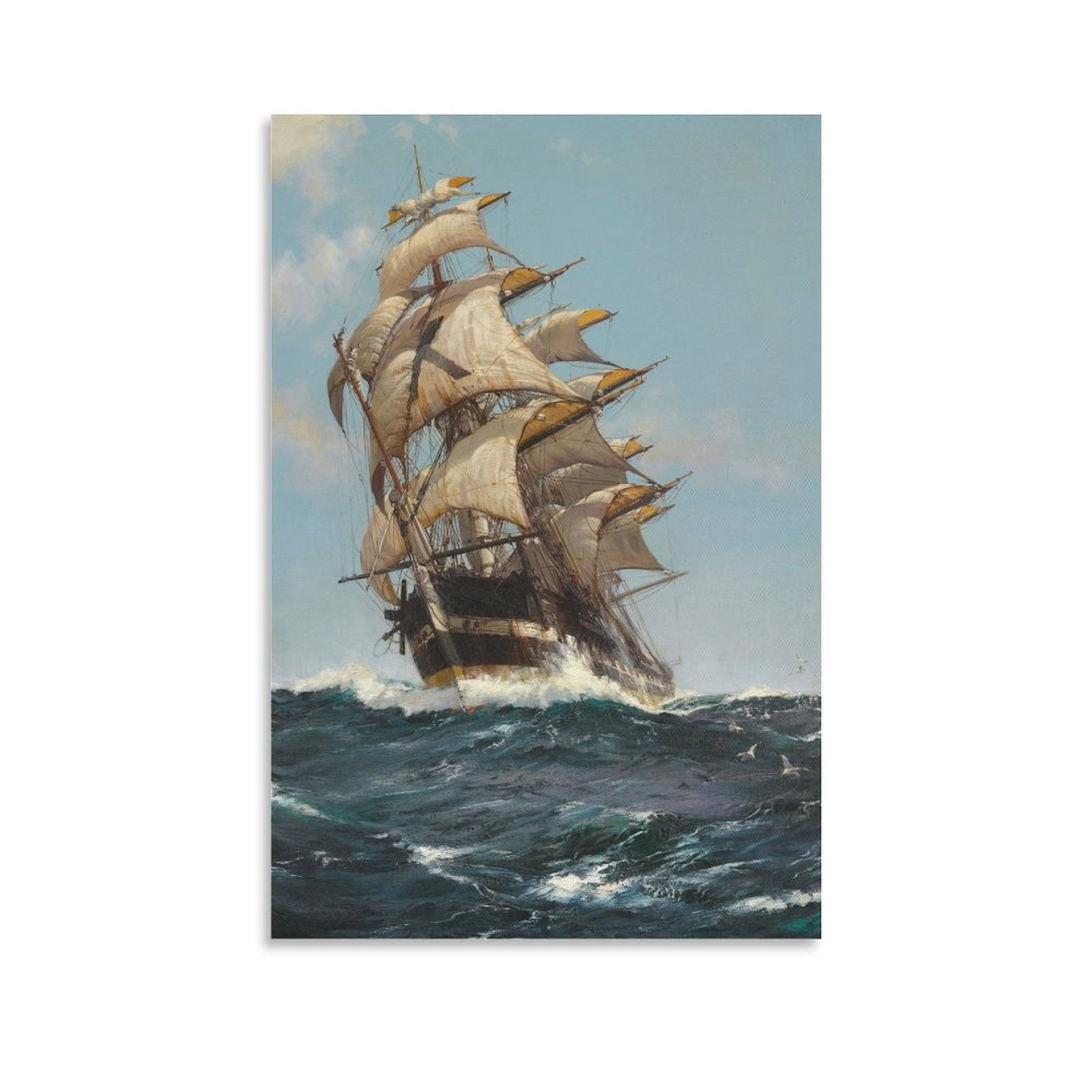 Ship Naval Battle Wall Art Picture Pirate Ship Sailboat Poster7 Posters ...