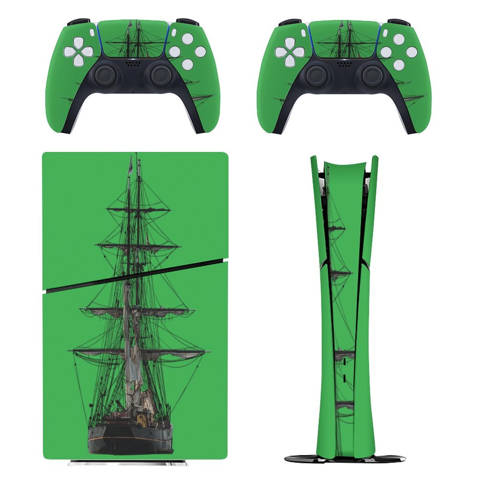 Ship PS5/PS5 Slim Digital Disc Skin Sticker For Console And Controller ...
