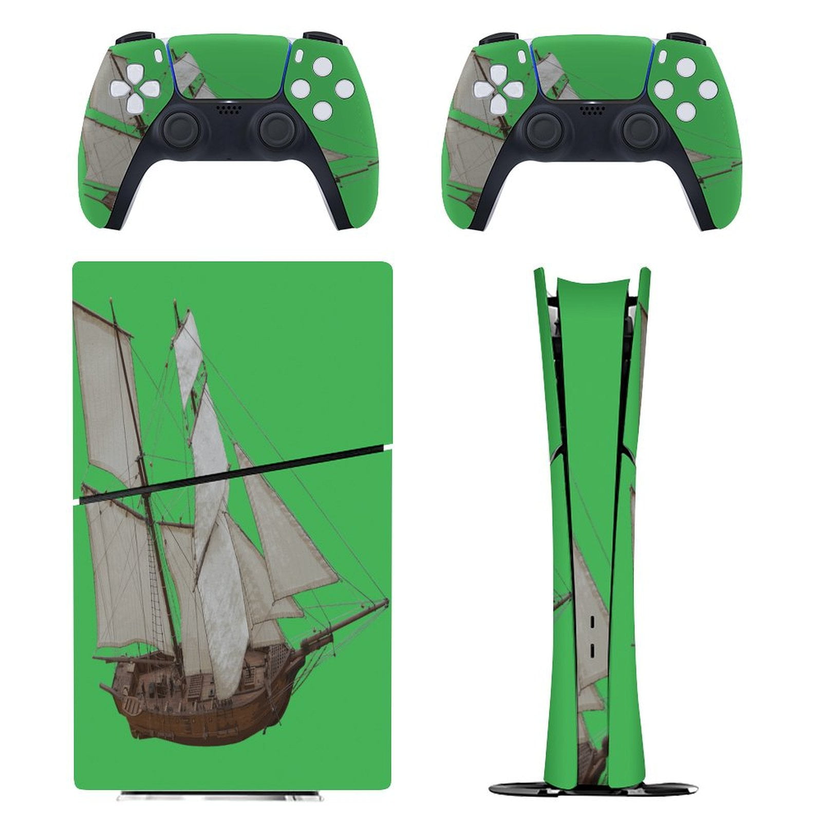 Ship PS5/PS5 Slim Digital Disc Skin Sticker For Console And Controller ...