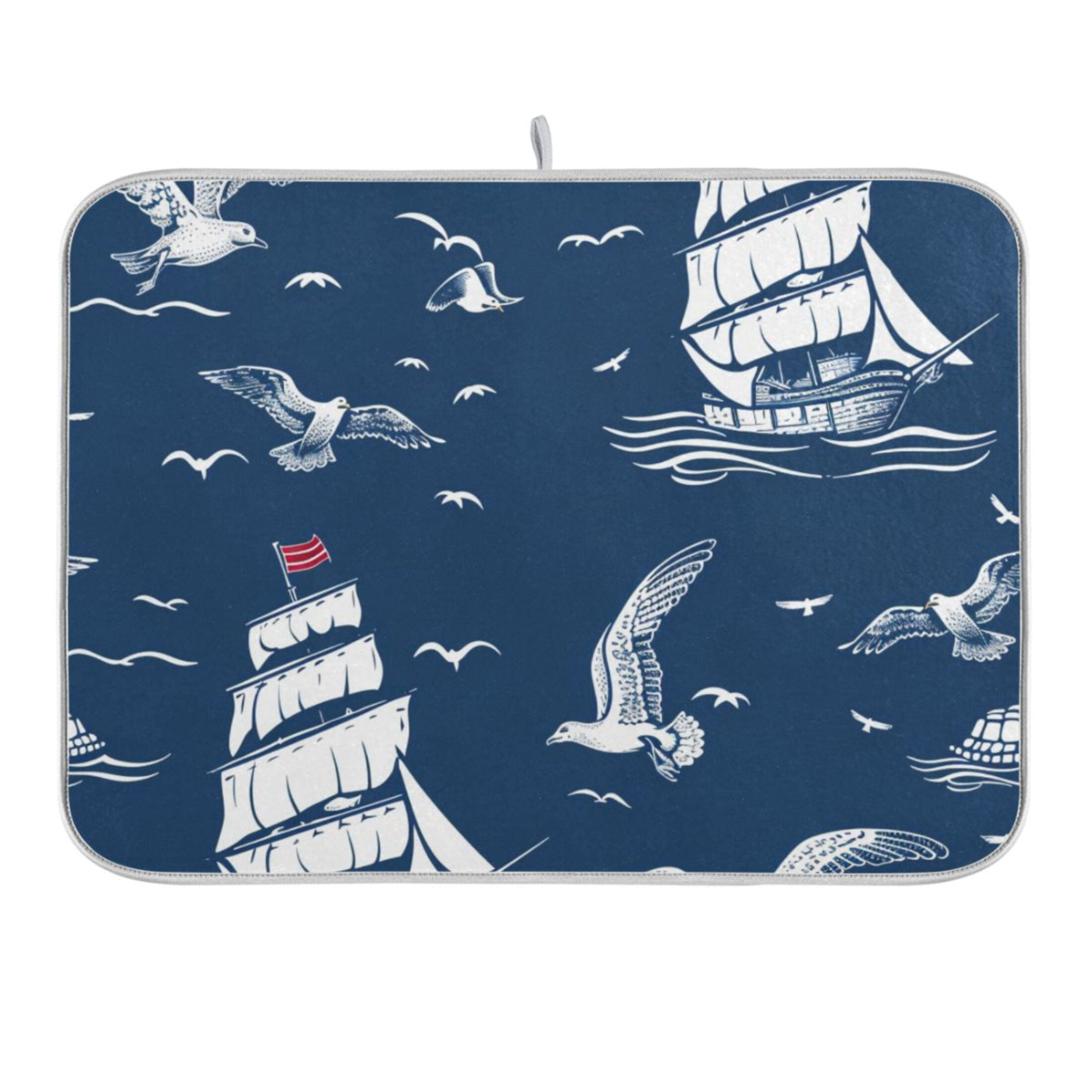 Ship with Seagull Dish Drying Mat for Kitchen Counter 18x24 In ...