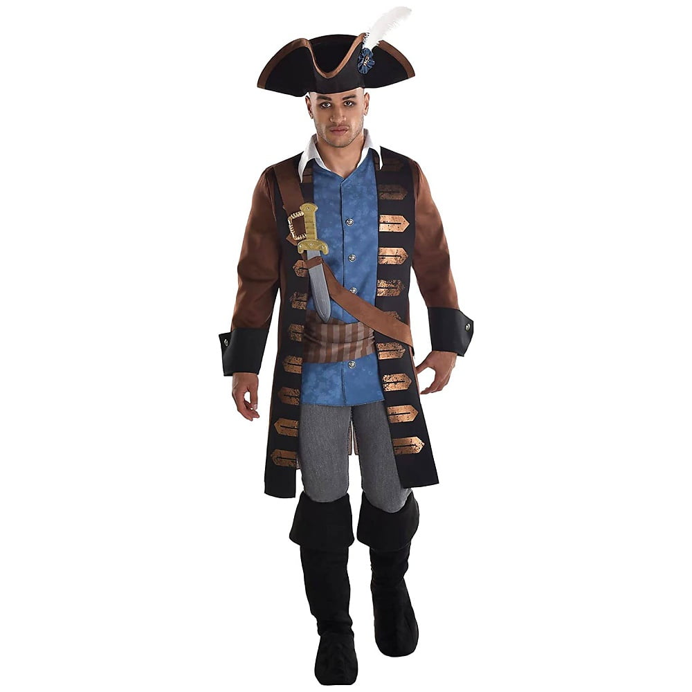 Walmart Pirate Halloween Costume - Ship Wrecked Adult Standard Size ...