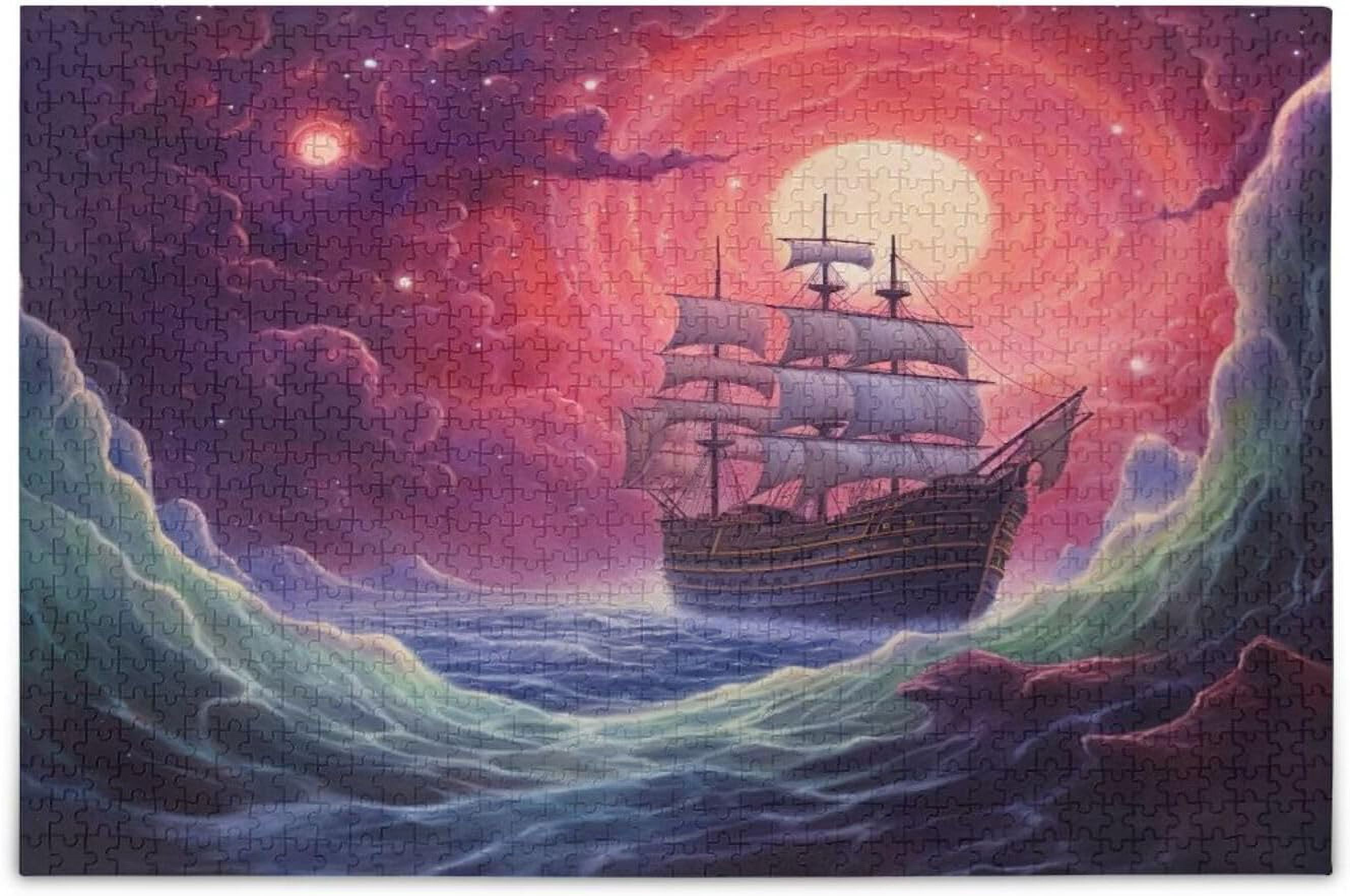 Ship in Ocean Jigsaw Puzzles 500 PiecesPuzzles for Adults Family Game ...