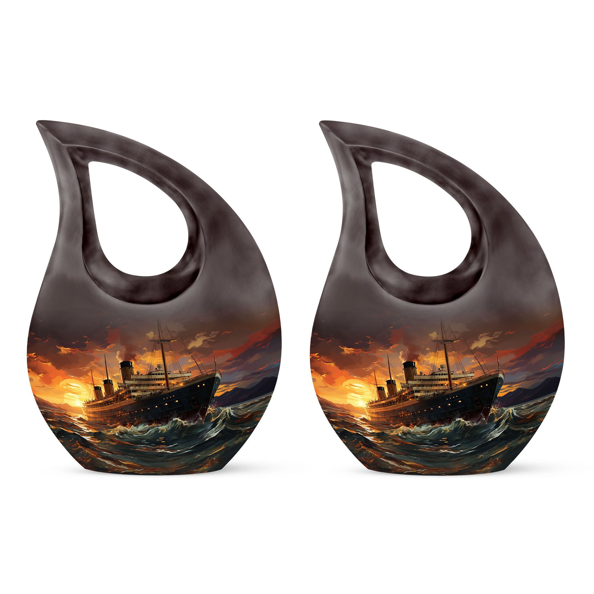 Ship urn - urns for human ashes adult man - cremation containers for ...