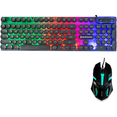 Shipadoo D500 RGB 104 Keys Gaming Keyboard and Mouse Combo, Black ...